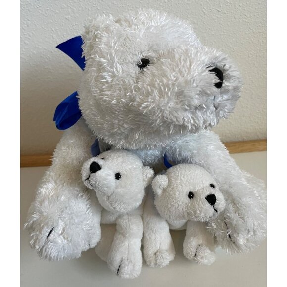 RBI/Ron Banafato Inc. | Toys | Rbi Mother Polar Bear Two Cubs Blue ...